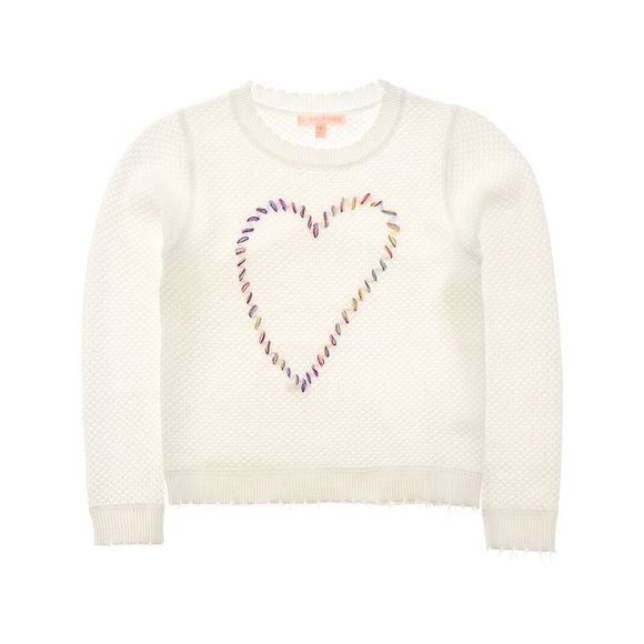 Lisa Todd | Shirts & Tops | Lisa Todd Stitched Heart Sweater | Poshmark